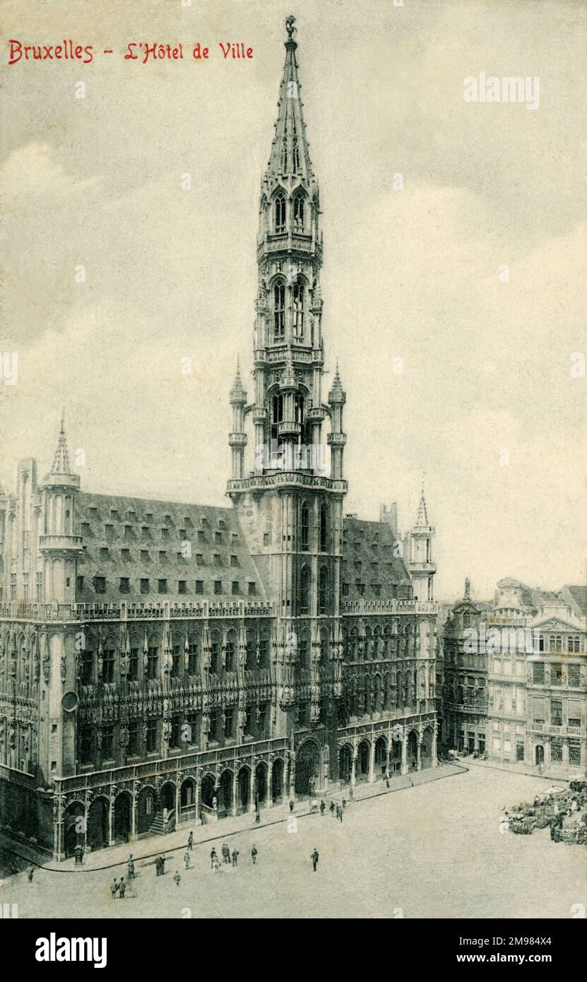 The Town Hall of the City of Brussels is a Gothic building from the ...