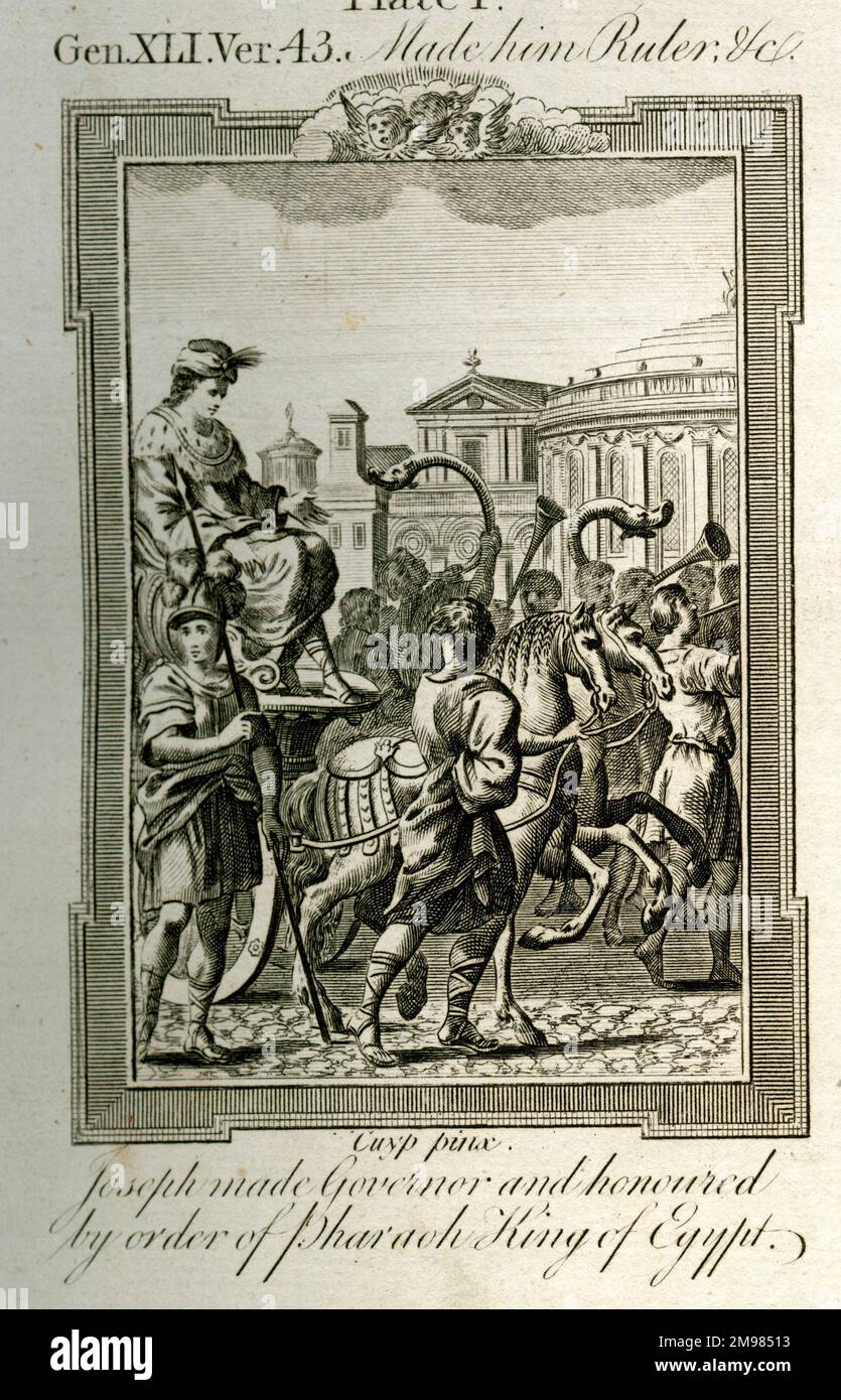 Joseph made Governor and honoured by order of Pharaoh, King of Egypt ...