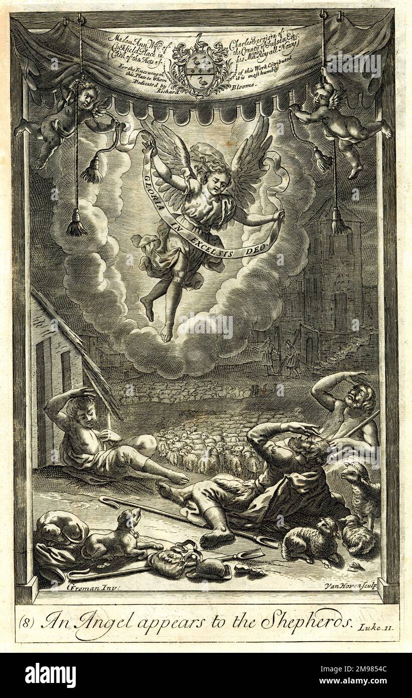 Angel appearing shepherds nativity hi-res stock photography and images - Alamy