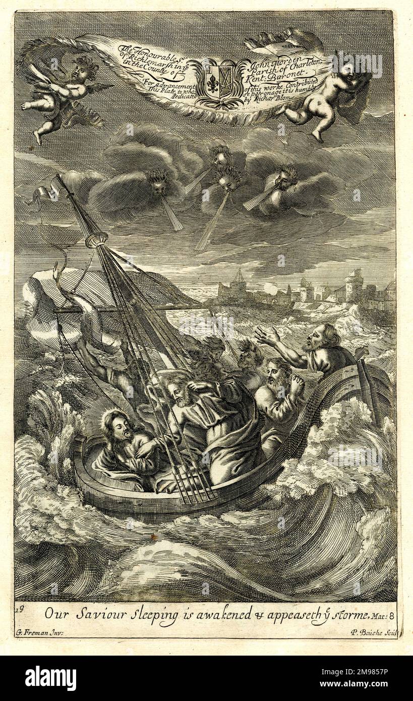 Jesus calming the storm hi-res stock photography and images - Alamy