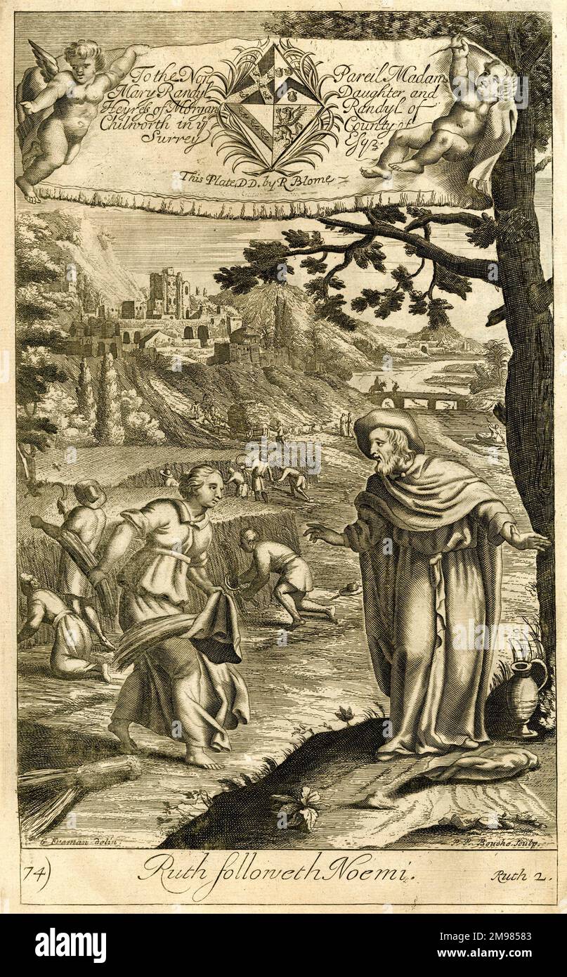 Ruth following Noemi (Naomi) - Ruth 2 Stock Photo - Alamy