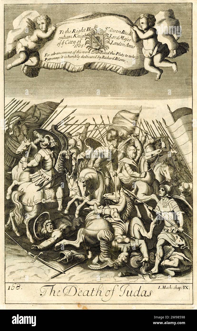 The death of Judas Maccabeus - 1 Maccabees 9 Stock Photo - Alamy