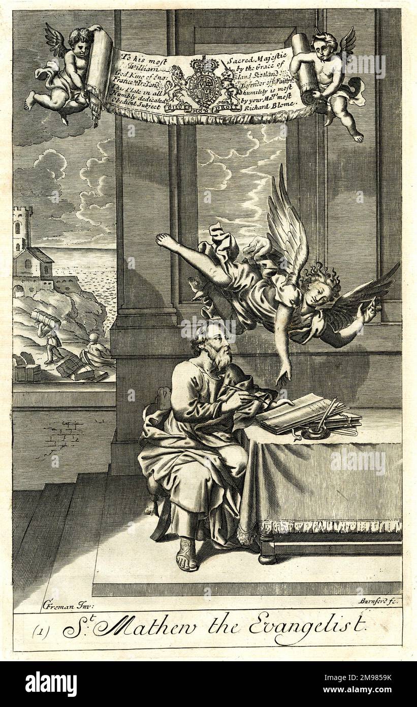 St Matthew the Evangelist, writer of the first gospel of the New ...