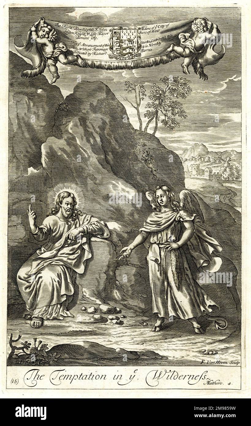 Temptation of Jesus in the wilderness - Matthew 4 Stock Photo - Alamy