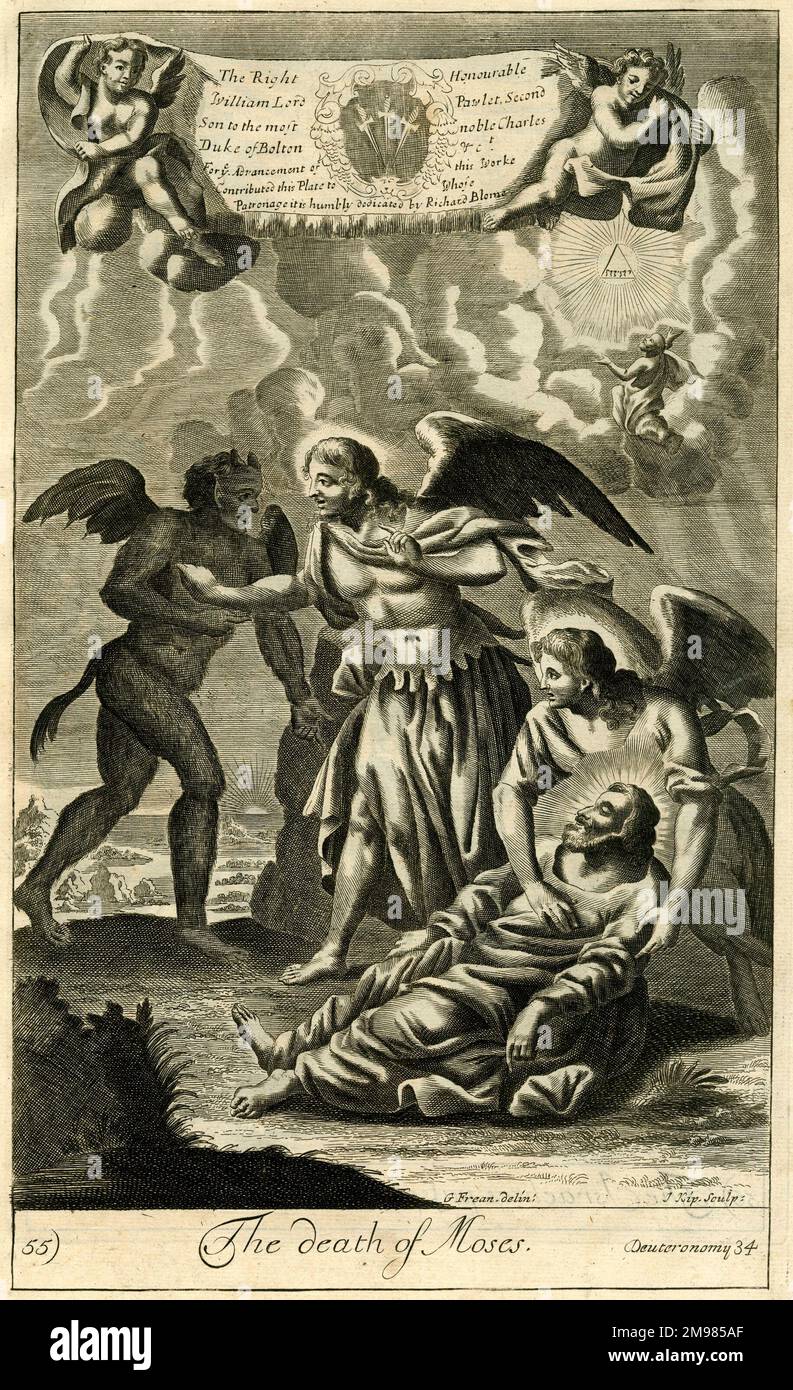 The death of Moses - Deuteronomy 34 Stock Photo - Alamy