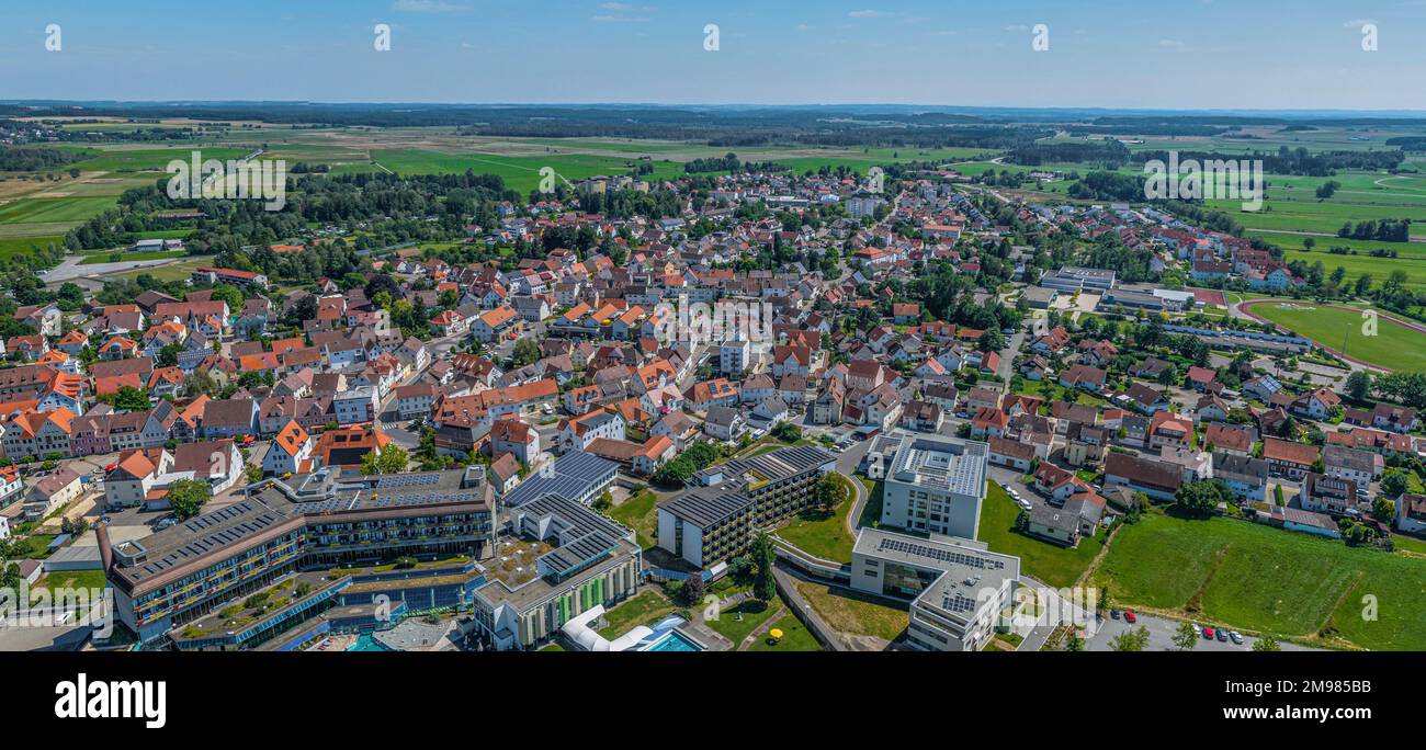 The Upper Swabian town of Bad Buchau from above Stock Photo - Alamy