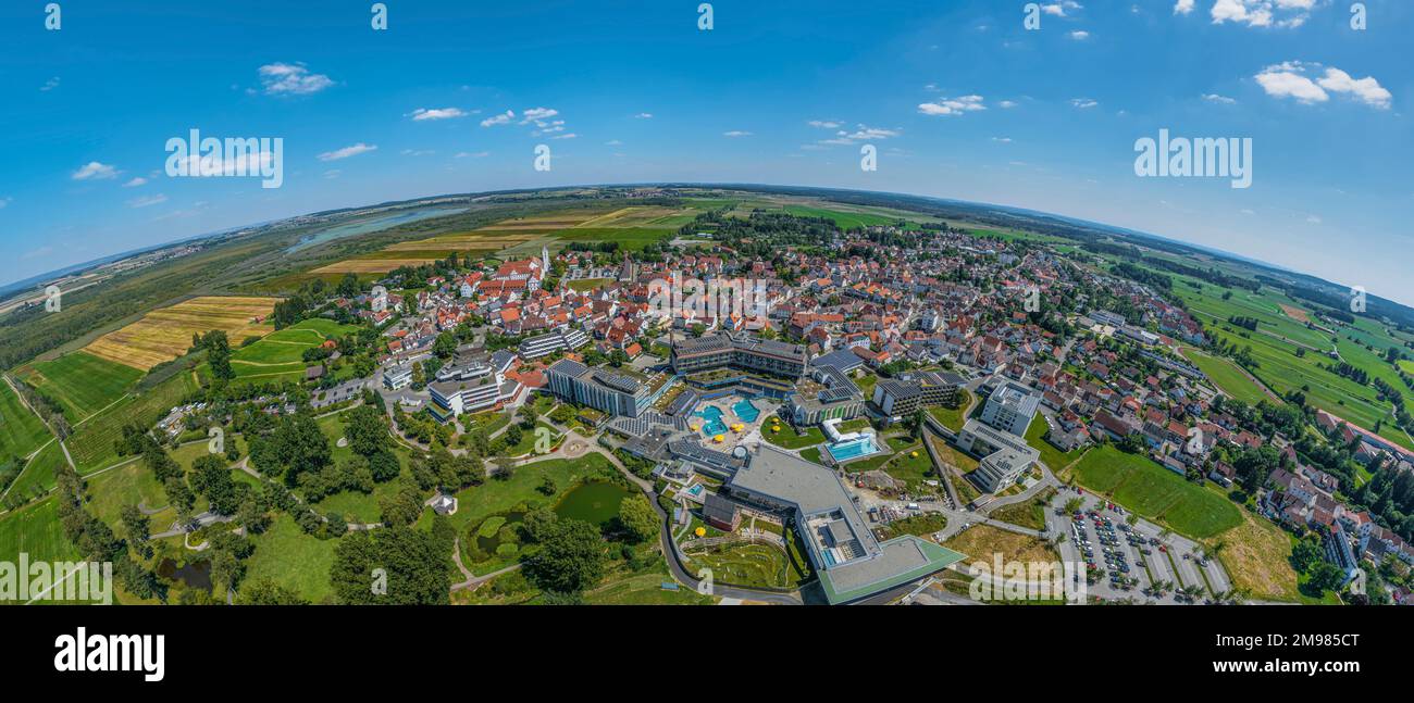 The Upper Swabian town of Bad Buchau from above Stock Photo - Alamy