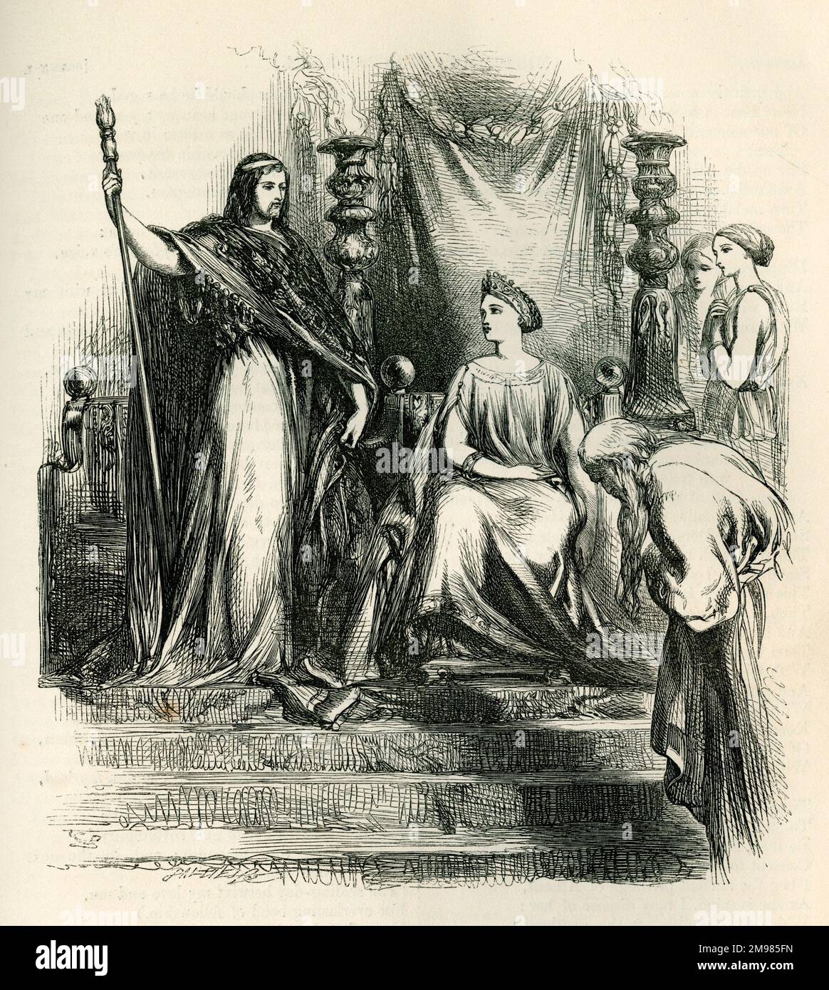 Midsummer Nights Dream Hippolyta Drawing Cambridge School Shakespeare