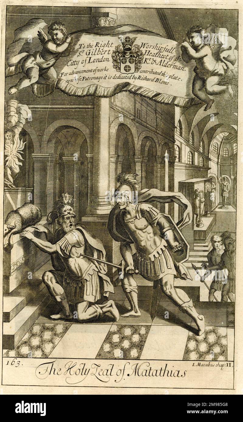 The Holy Zeal of Mattathias - 1 Maccabees 2 Stock Photo - Alamy