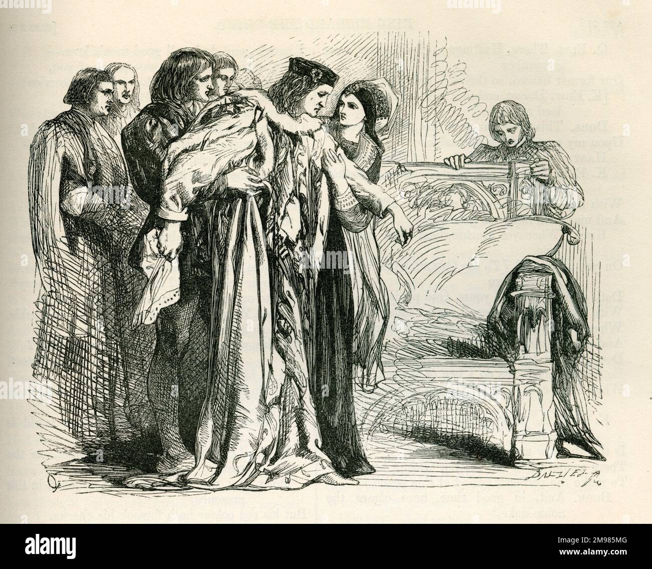 Richard III - King Edward IV unwell Stock Photo - Alamy