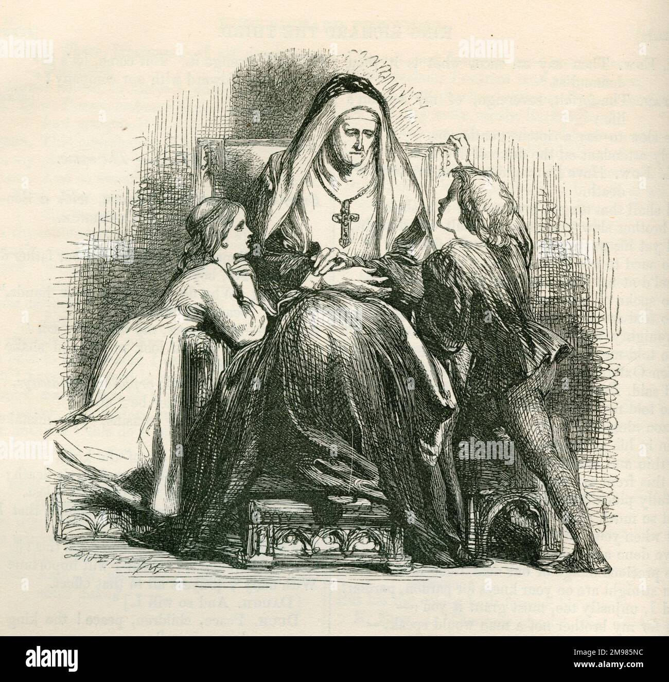 Richard III - Duchess of York with the Duke of Clarence's two children ...