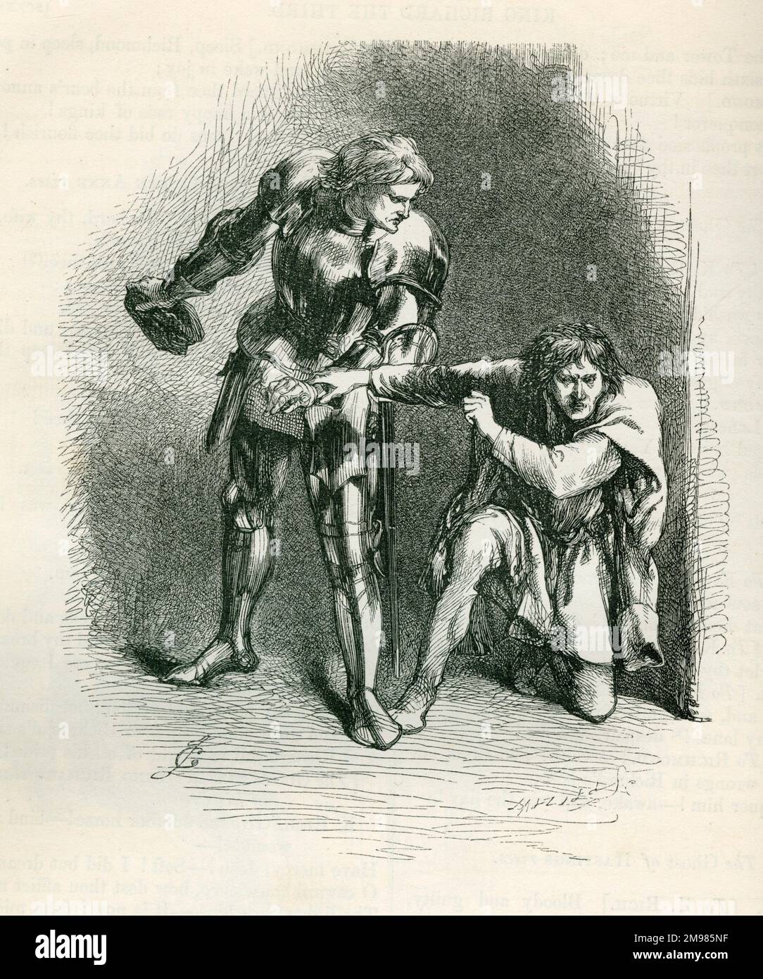 Richard III - in armour before the Battle of Bosworth Stock Photo - Alamy