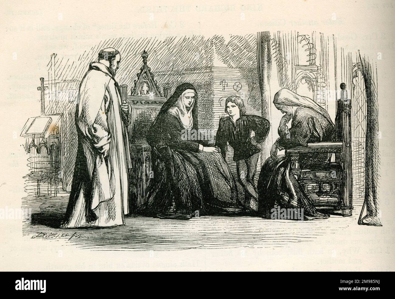 Richard III - the former Queen Elizabeth in sanctuary Stock Photo - Alamy