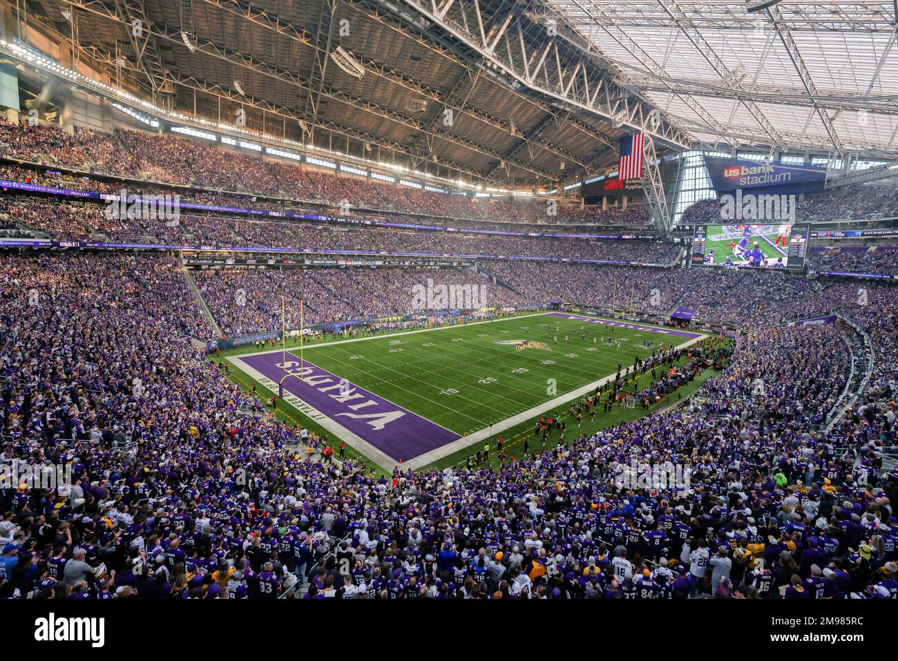A general overall interior view of U.S. Bank Stadium as the Minnesota ...