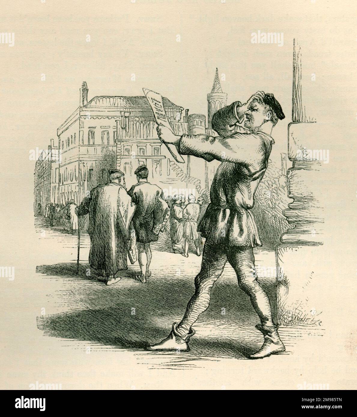 Romeo and Juliet - a Capulet servant, unable to read the guest list to ...