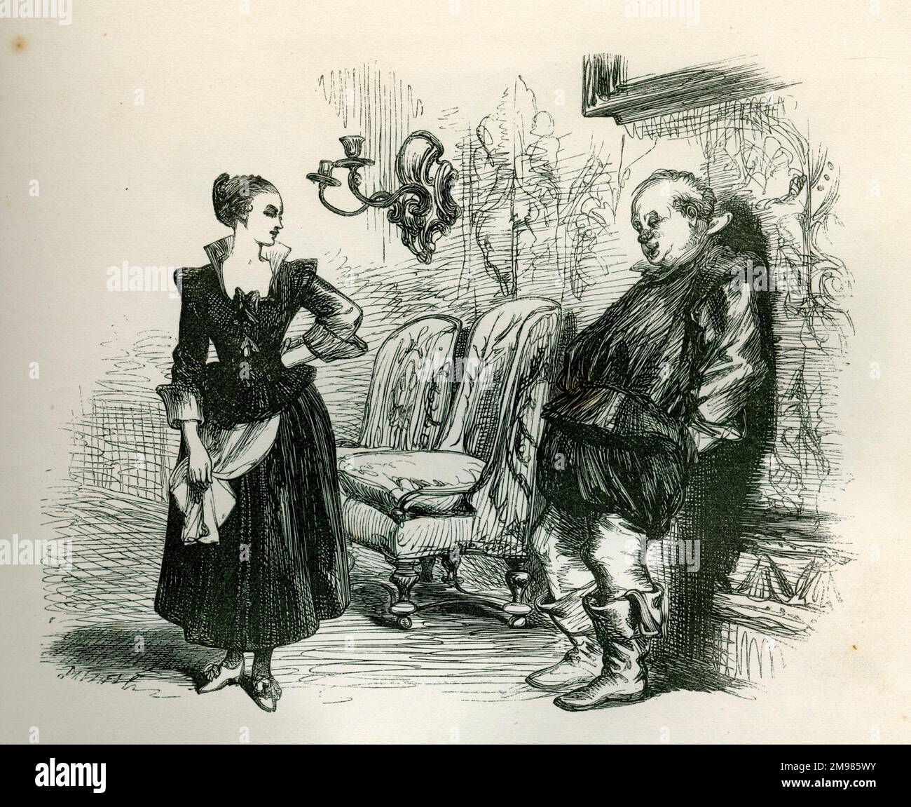 Twelfth Night - Olivia and her uncle, Sir Toby Belch Stock Photo - Alamy