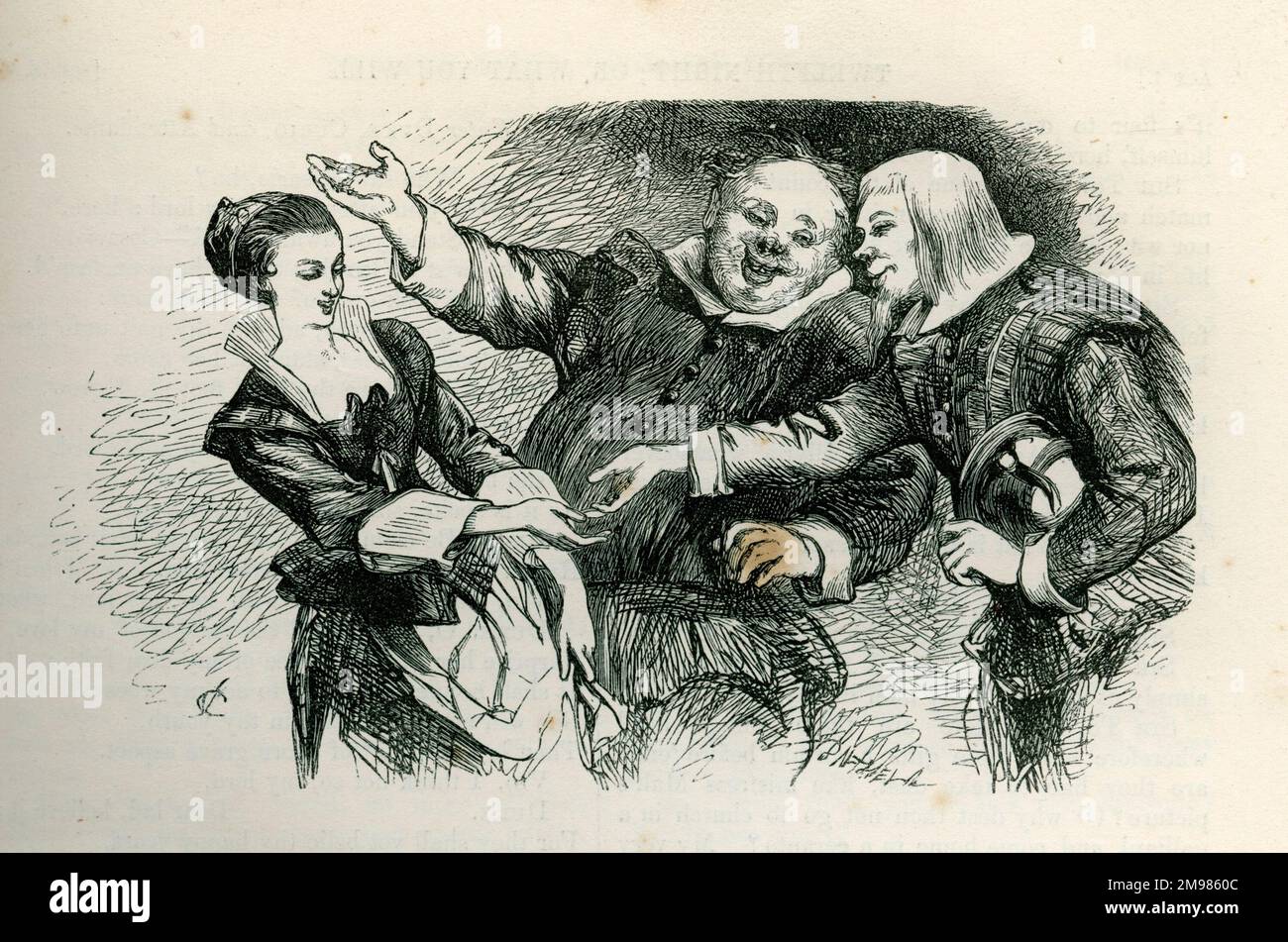 Twelfth Night - Maria, Sir Toby Belch and Sir Andrew Aguecheek Stock ...