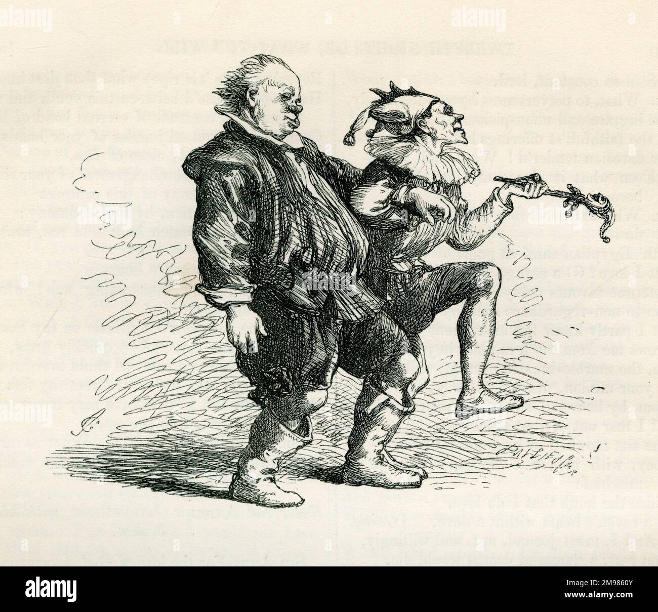 Twelfth Night - Sir Toby Belch and Feste making merry Stock Photo - Alamy