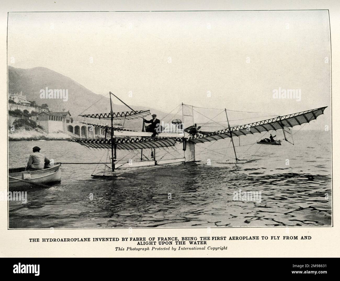 Hydroaeroplane invented by Henri Fabre, the first aircraft to take off ...