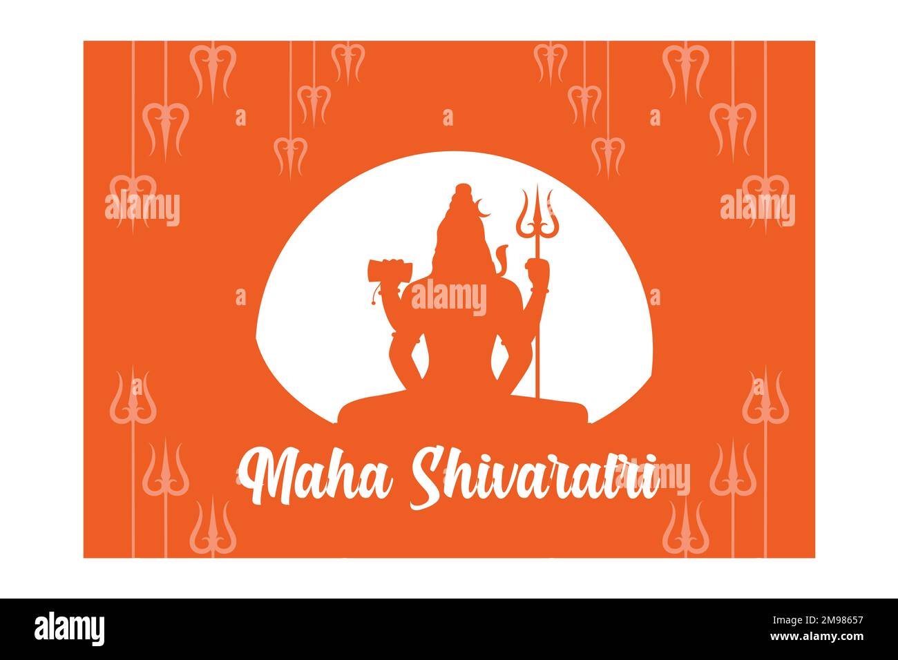 Calligraphy, typography for "Maha Shivaratri" is a Hindu festival ...
