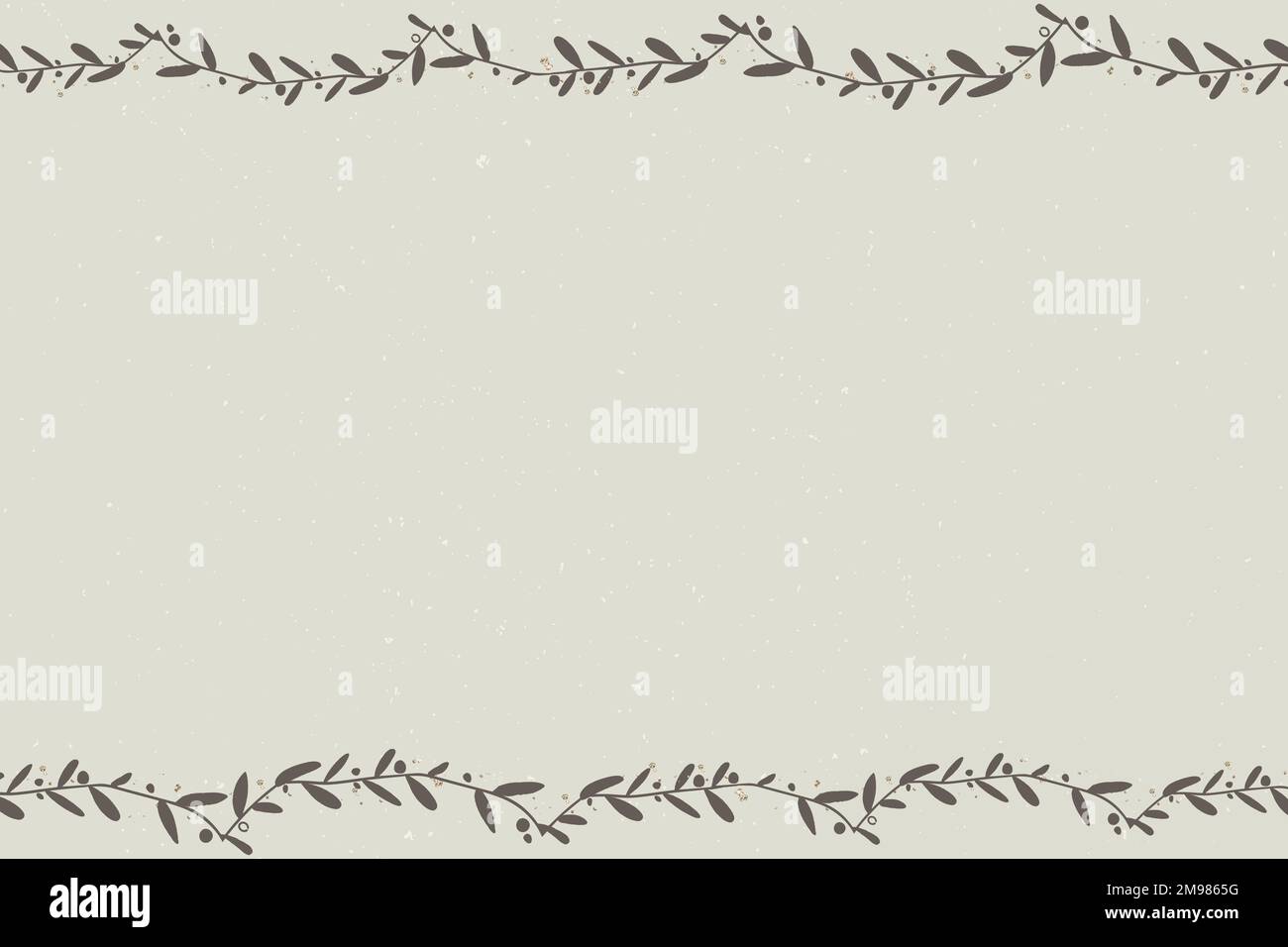 Branch border on beige background vector Stock Vector Image & Art - Alamy