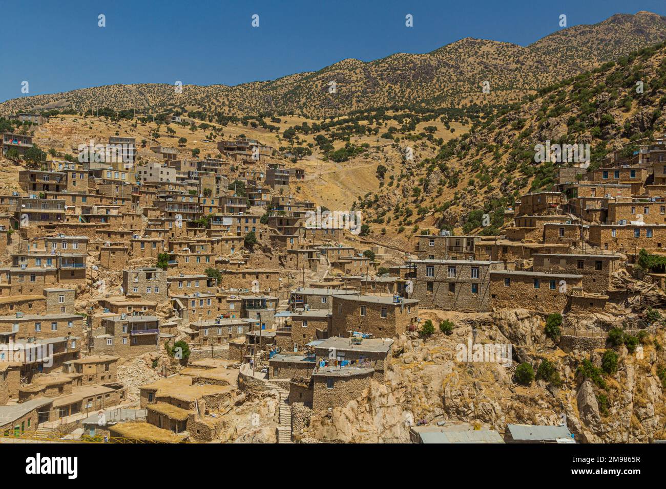 Palangan stepped village in Kurdistan region, Iran Stock Photo - Alamy