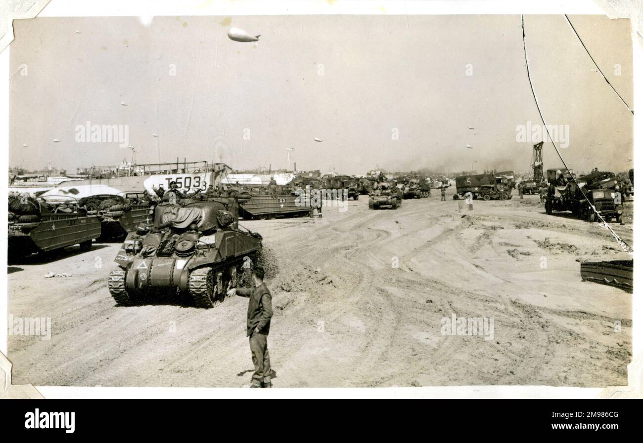D-Day British Armour, Normandy, France, June 1944 Stock Photo - Alamy