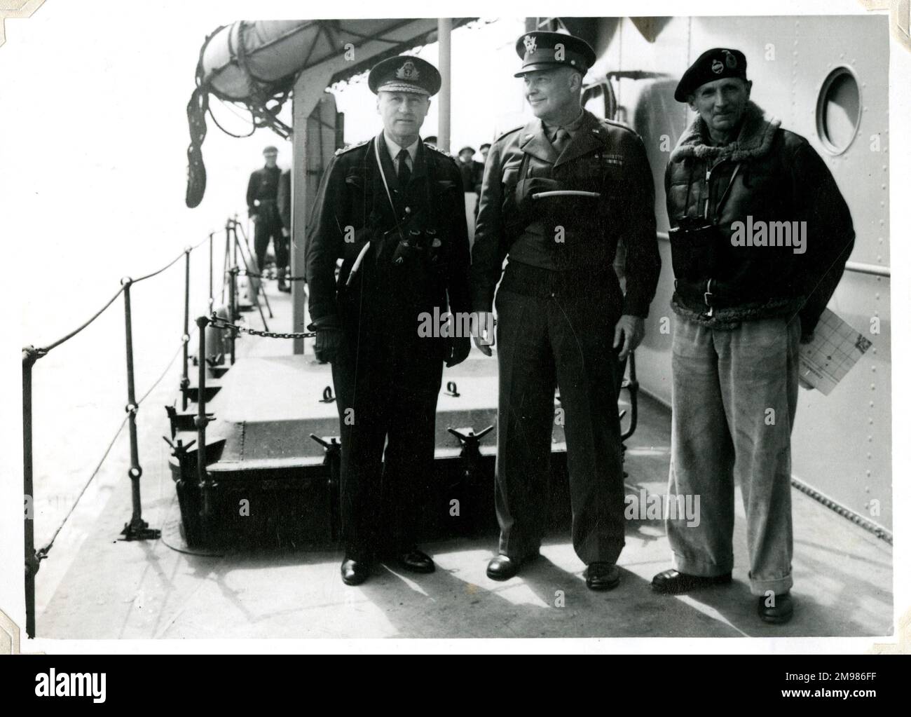 D-Day + 2, Field Marshal Montgomery, General Eisenhower and Admiral ...