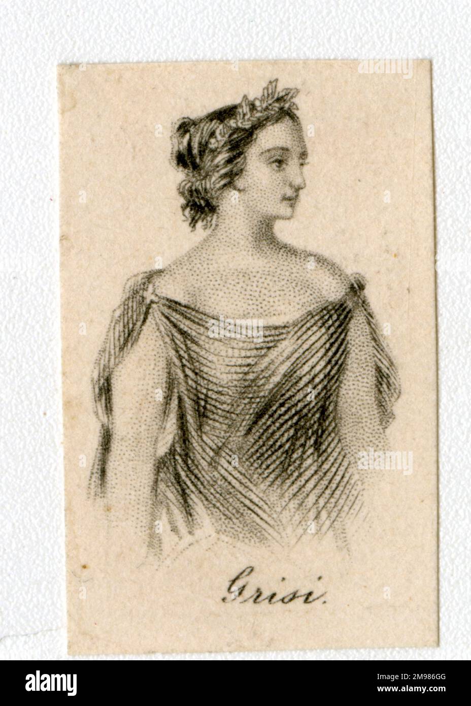 Giulia Grisi, Italian opera singer, in the role of the priestess ...