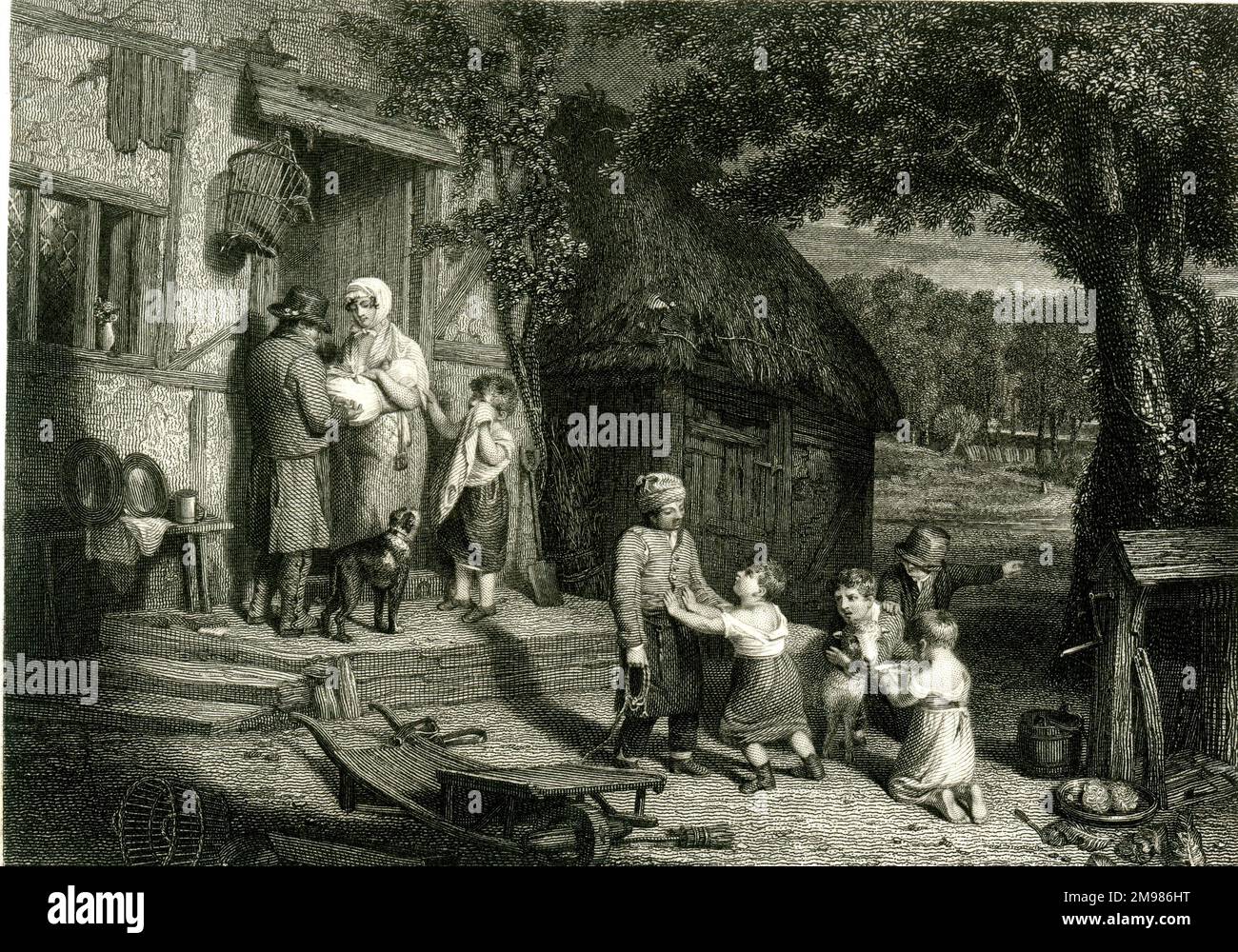 The Sale of the Pet Lamb. A poor family have to sell their pet lamb to ...