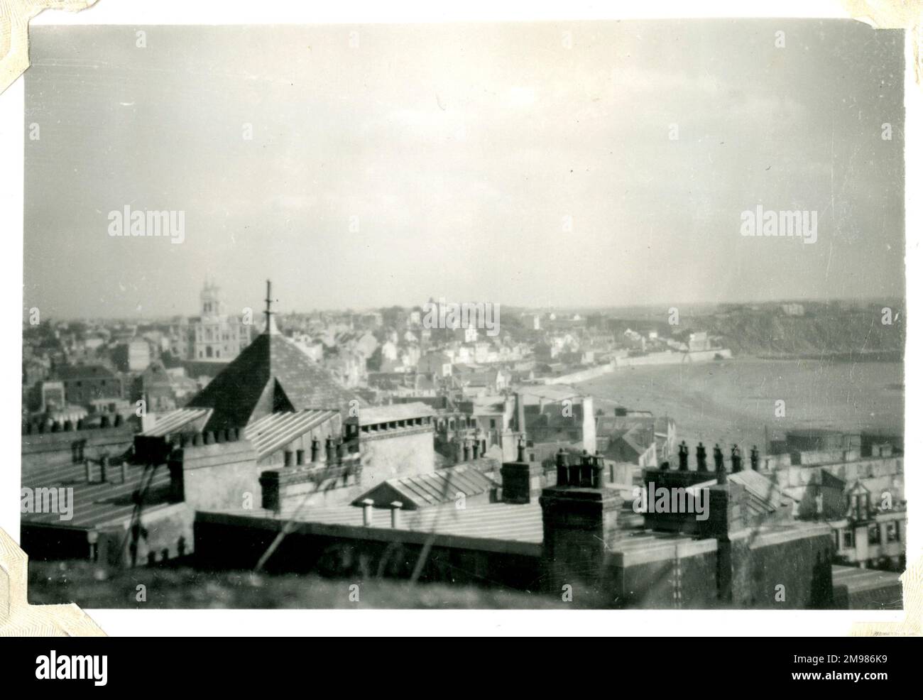 View from WRNS Quarters, Granville, Normandy, France, WW2 Stock Photo ...