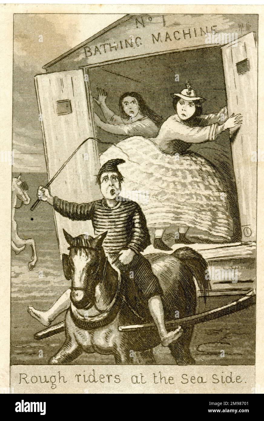 Victorian bathing machine woman hi-res stock photography and images - Alamy