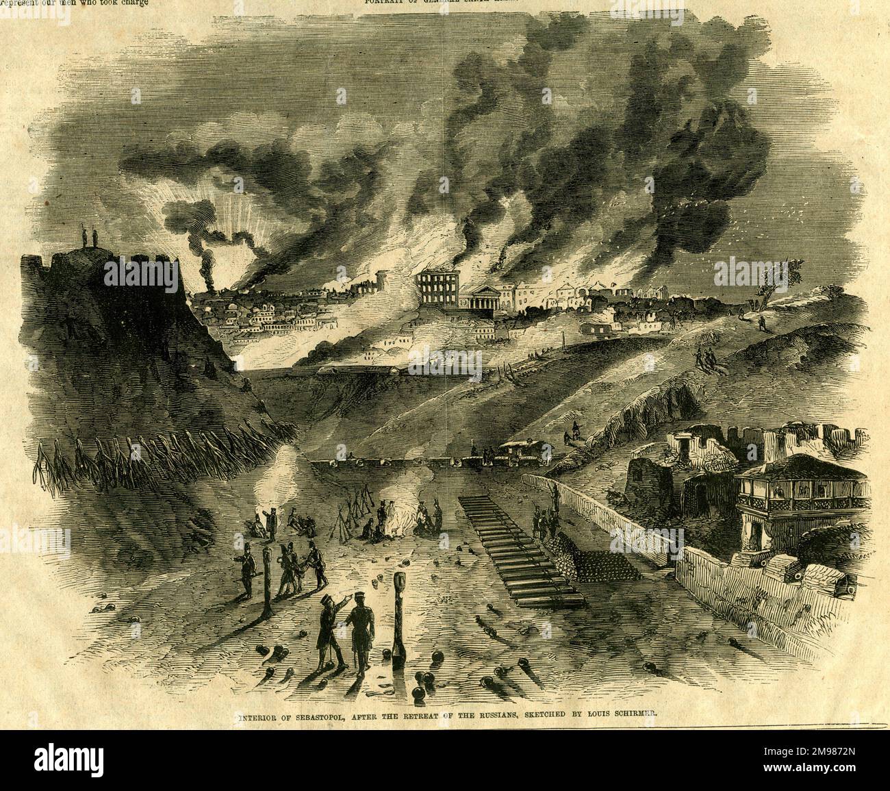 Crimean War -- Sebastopol after the Russian retreat Stock Photo - Alamy