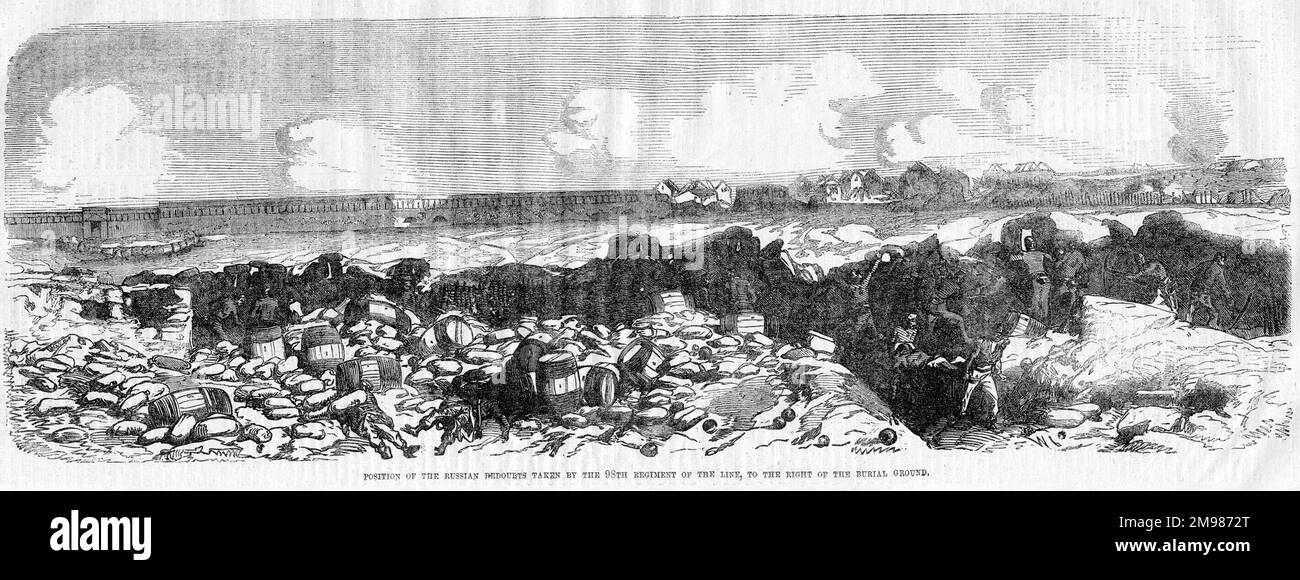 Crimean War -- position of the Russian redoubts taken by the 98th ...