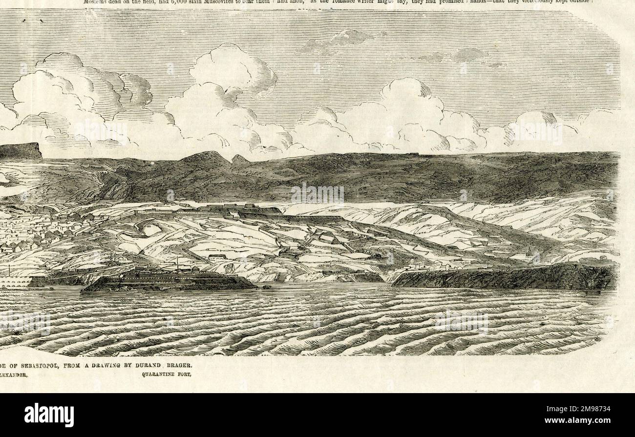 Crimean War -- panoramic view on the south side of Sebastopol ...