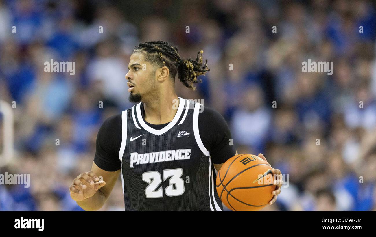 Providence's Bryce Hopkins (23) plays against Creighton during the ...