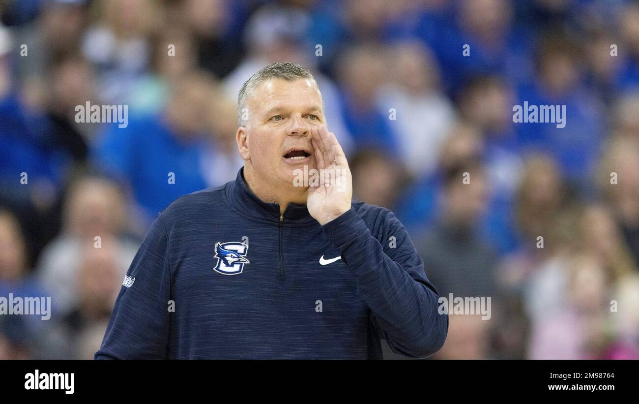 Creighton head coach Greg McDermott instructs his team as they play ...