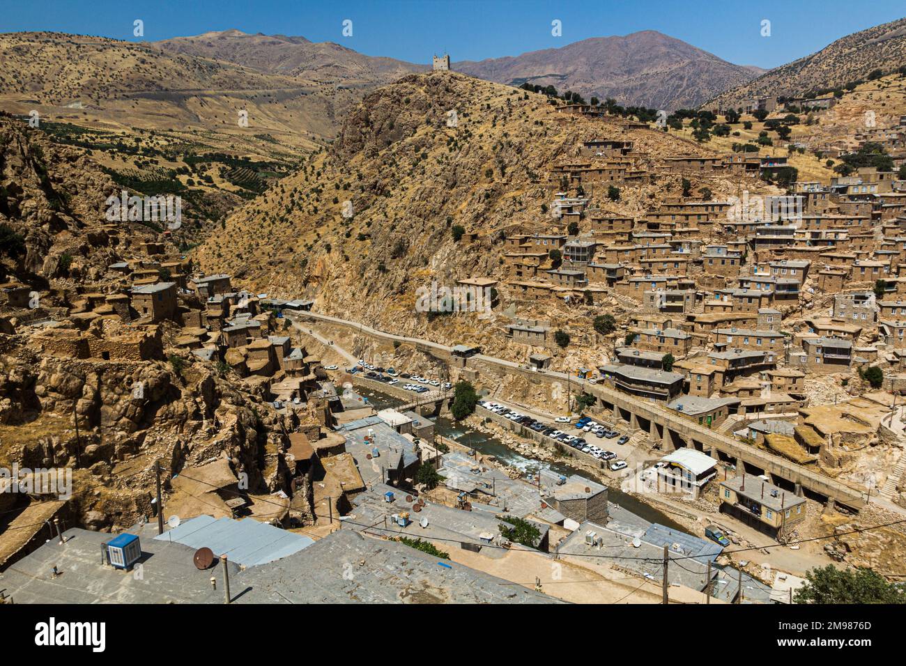 Palangan stepped village in Kurdistan region, Iran Stock Photo - Alamy
