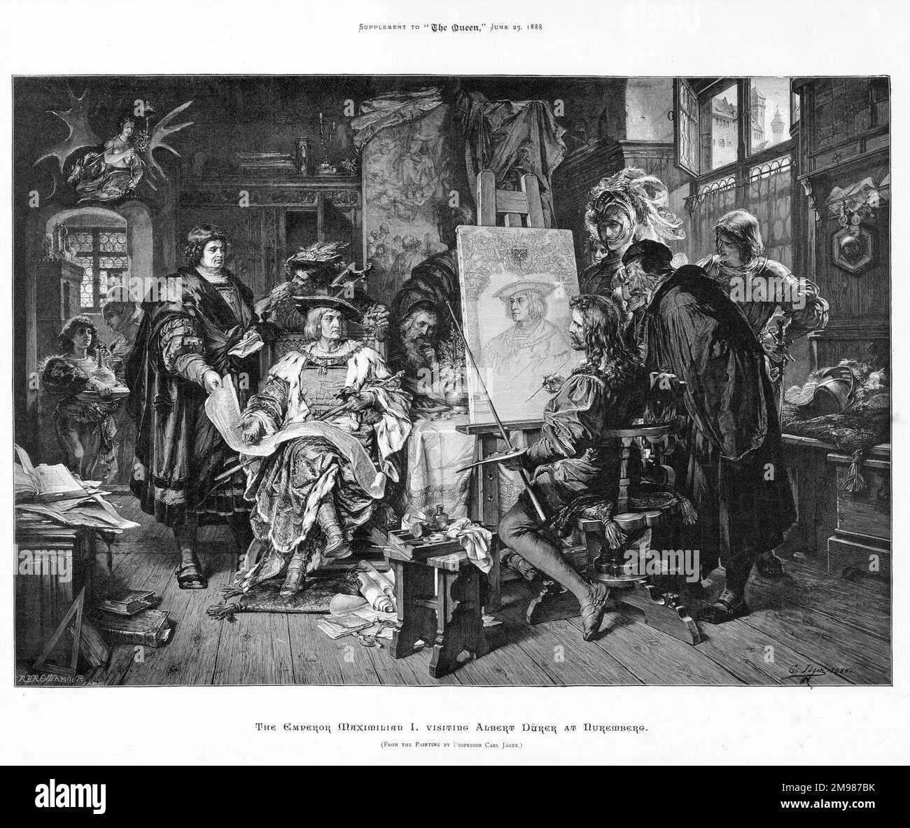 Emperor in painting Black and White Stock Photos & Images - Alamy
