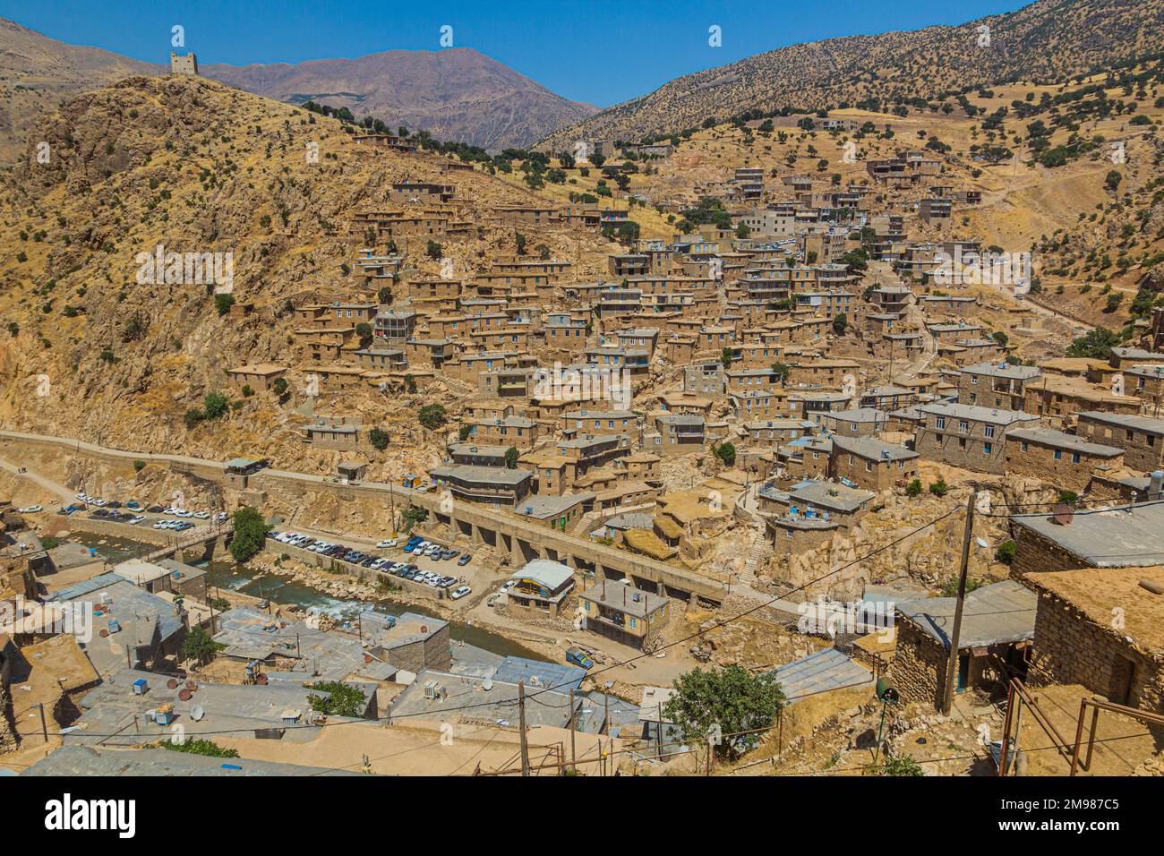 Palangan stepped village in Kurdistan region, Iran Stock Photo - Alamy