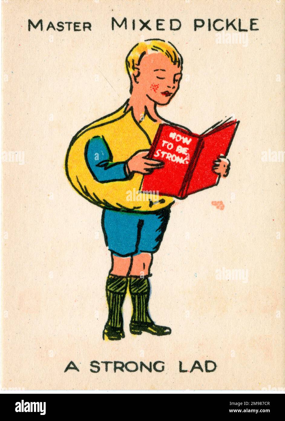 Fletts Happy Families - Master Mixed Pickle - A Strong Lad Stock Photo ...