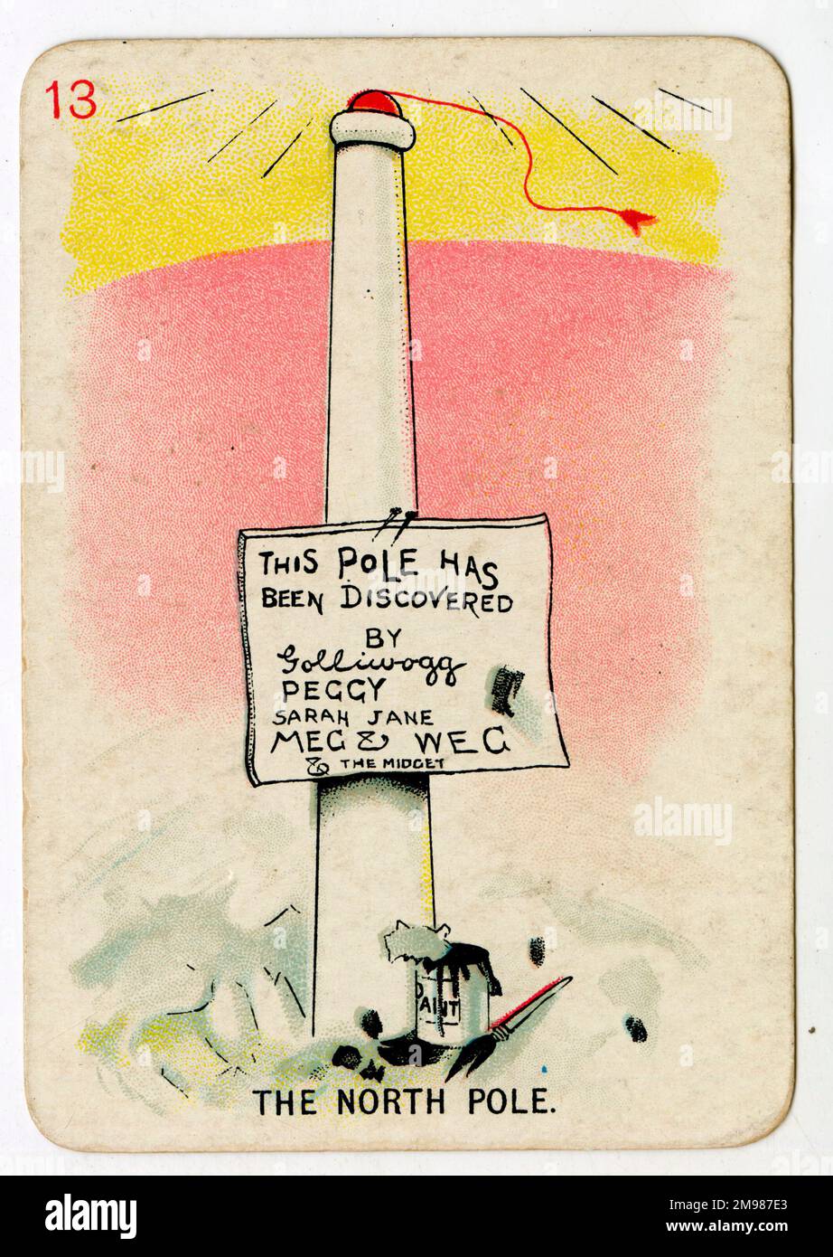 Florence Upton playing cards - The North Pole - This Pole has been ...