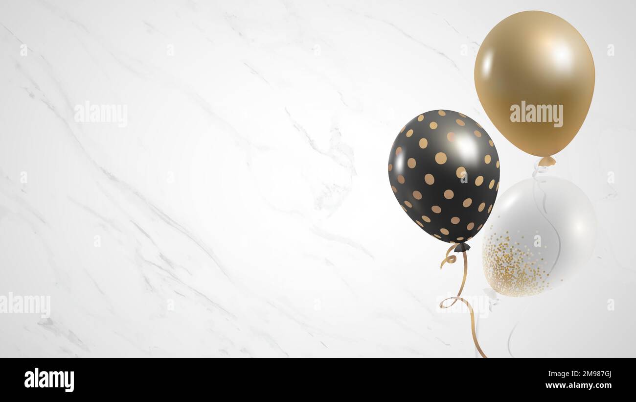 Elegant balloons frame design vector Stock Vector Image & Art - Alamy