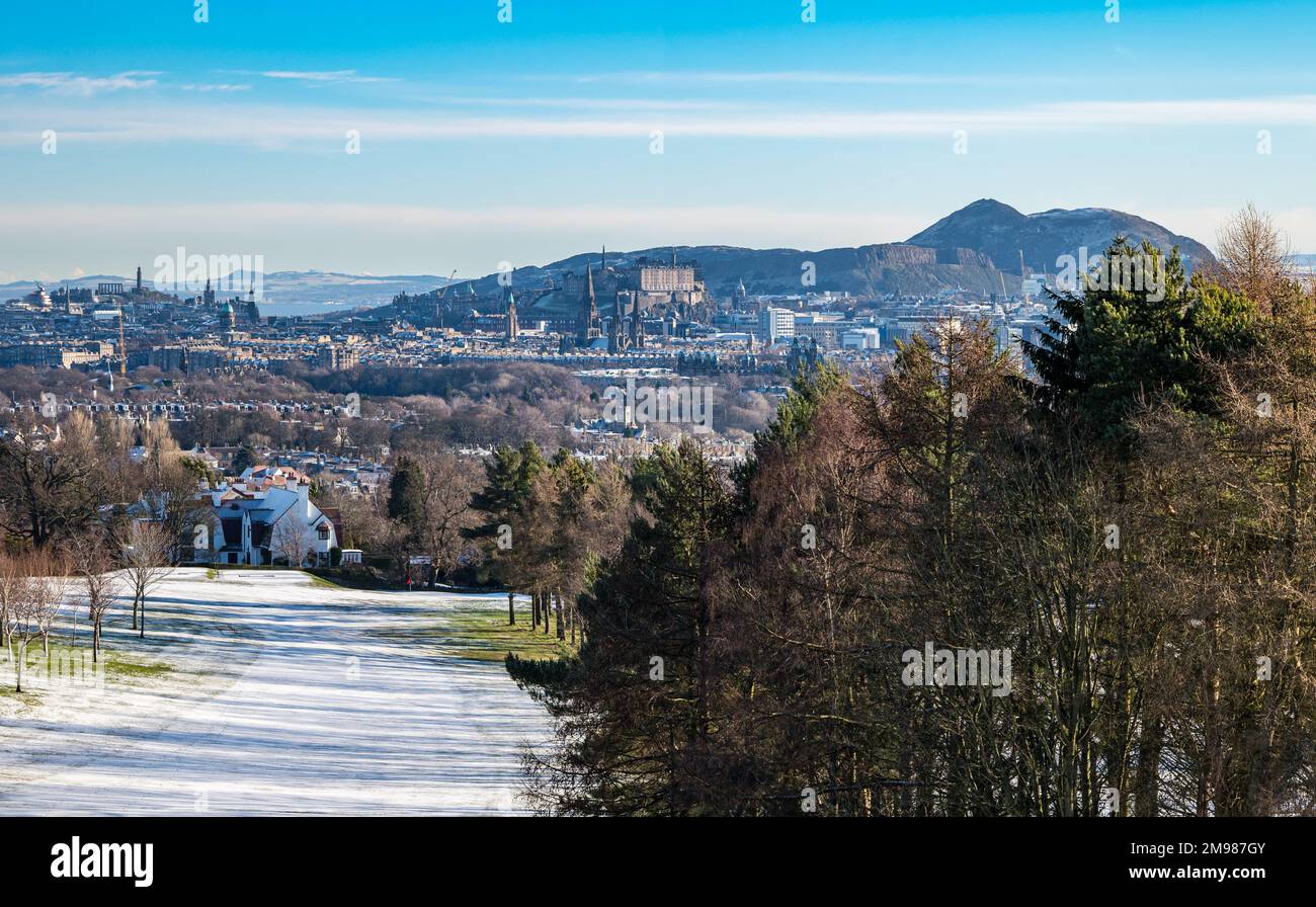 Edinburgh, Scotland, UK, 17th January 2023. UK Weather: cold and frosty ...