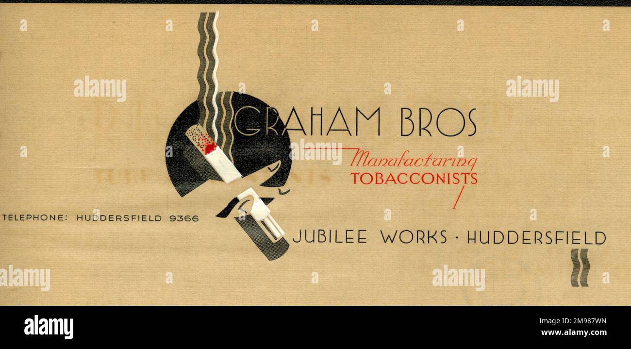 Letterhead design - Graham Bros, Manufacturing Tobacconists ...