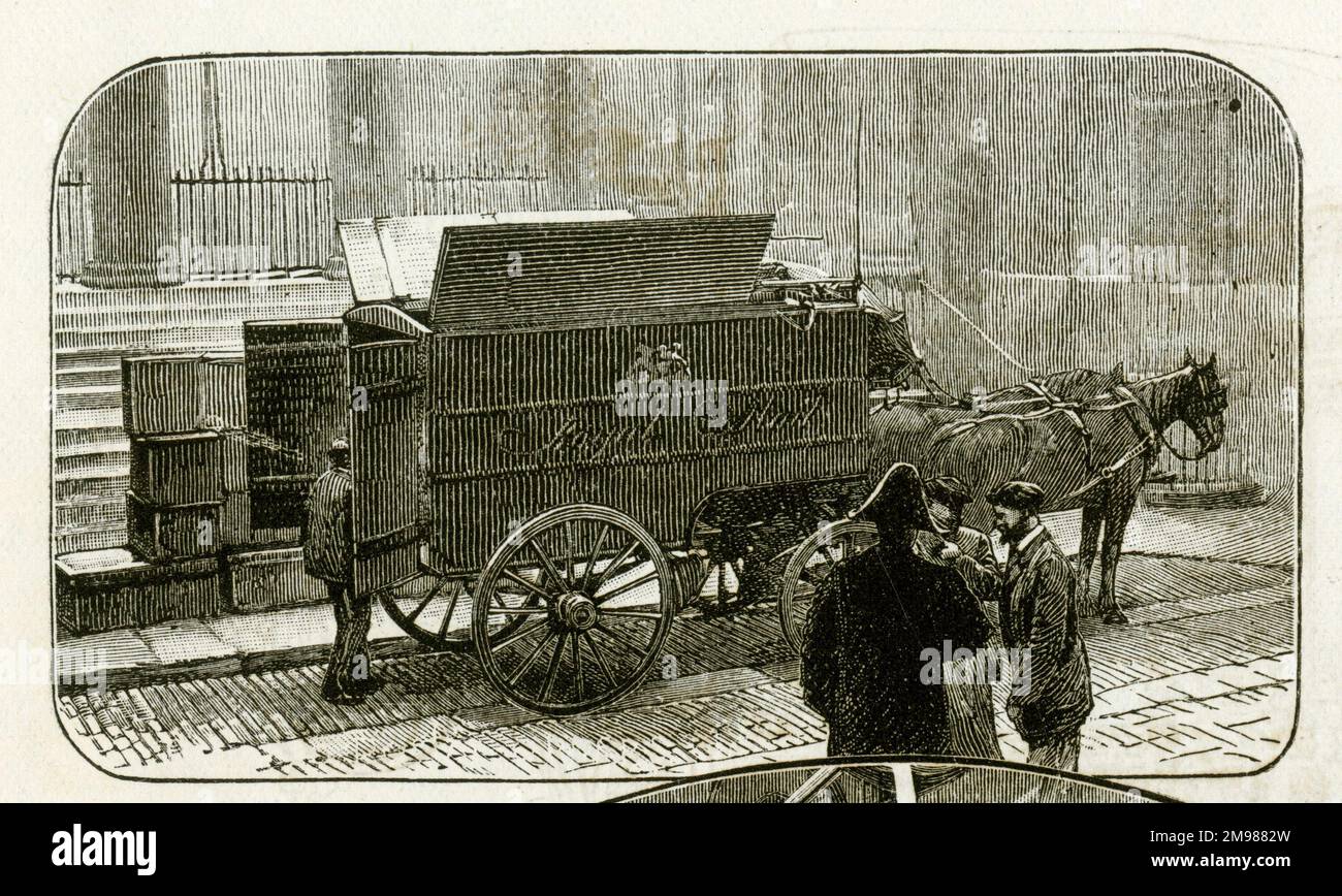 Loading Postal Orders outside the Bank of England, City of London Stock ...