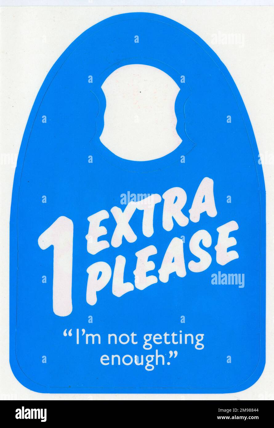 Milk order tag to fit over the neck of an empty bottle - 1 Extra Please ...