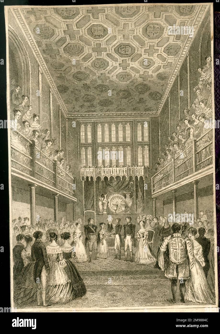 Marriage of Queen Victoria and Prince Albert, 10 February 1840, in the ...