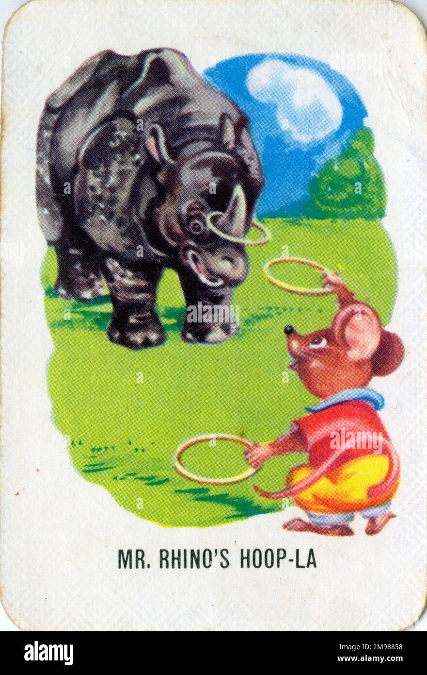 Old Maid card game - Mr Rhino's Hoop-La Stock Photo - Alamy