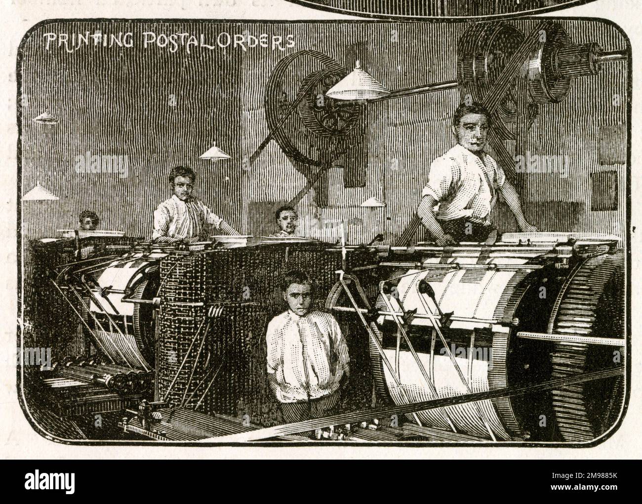 Printing Postal Orders, Bank of England, City of London Stock Photo - Alamy